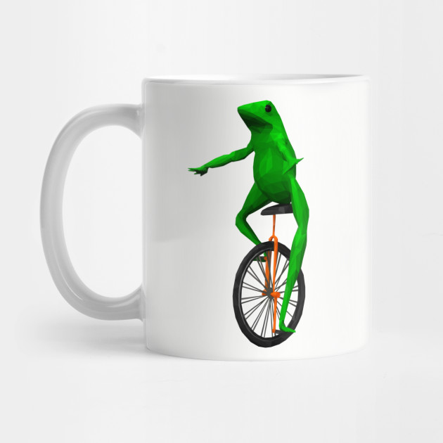 Dat Boi Frog On Unicycle Meme Mug Teepublic